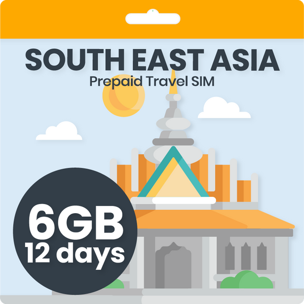 Asia SIM Card | South East Asia Prepaid Travel Data SIM For Tourist